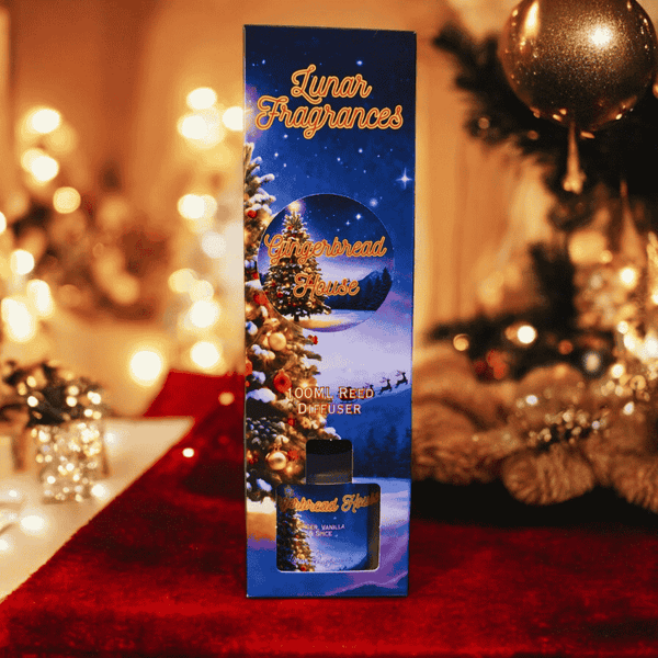 Gingerbread House Reed Diffuser | Christmas Reed Diffuser – Lunar ...